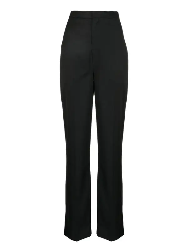 ANOUKI High-waisted Tailored Trousers - Black