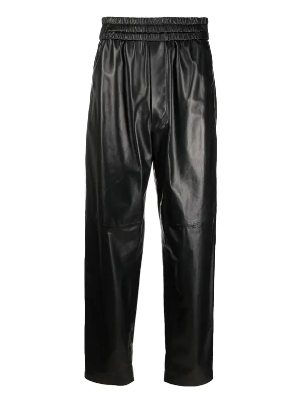 Isabel Marant High-waist Leather Trousers - Black