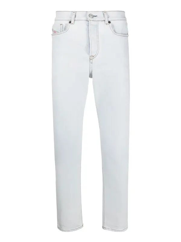 DIESEL® Straight-leg Washed Jeans - Blue