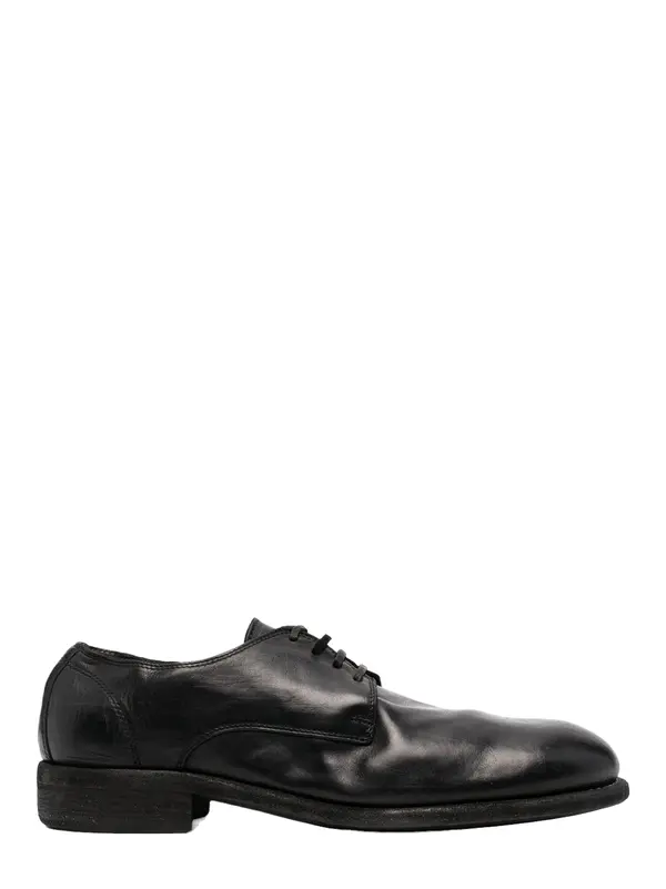 Guidi Lace-up Derby Shoes - Black