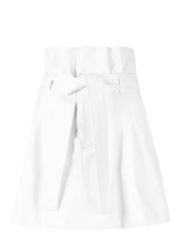 Goen.j Pleated Mini Skirt - White