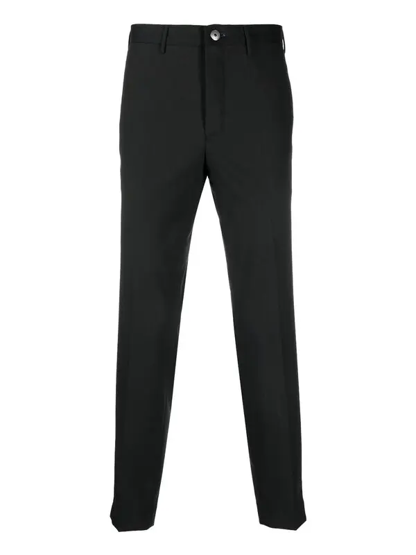 Incotex Wool-blend Tailored Trousers - Black