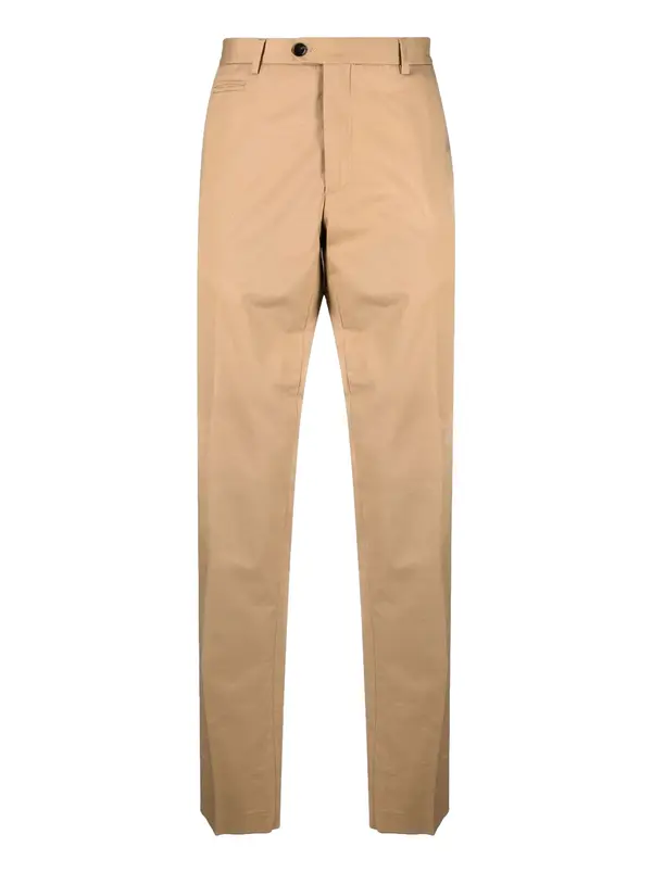 BILLIONAIRE Slim Tailored Trousers - Neutrals