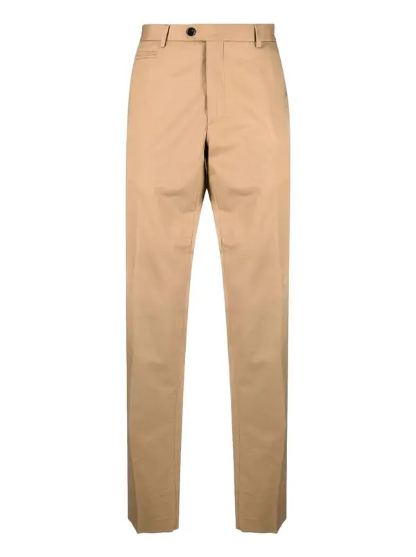 BILLIONAIRE Slim Tailored Trousers - Neutrals
