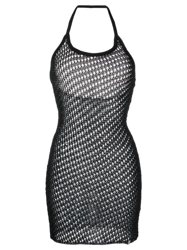 1017 Alyx 9sm Mini Crochet Dress - Black