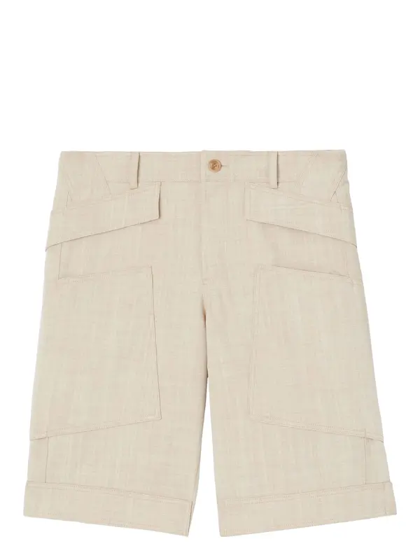 Burberry Cuff-detail Bermuda Shorts - Neutrals