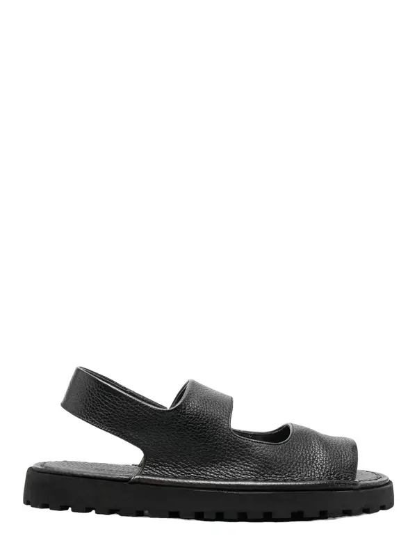 Marsèll Slingback Leather Sandals - Black