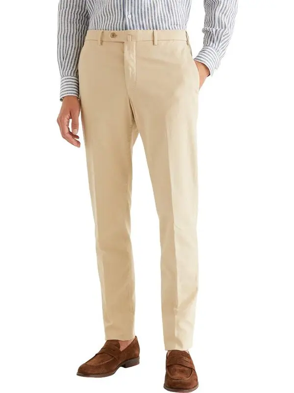 Loro Piana Pantaflat Stretch Cotton Pants - D490 Tidal Foam
