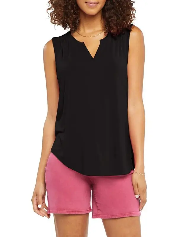 NYDJ Perfect Sleeveless Blouse - Black