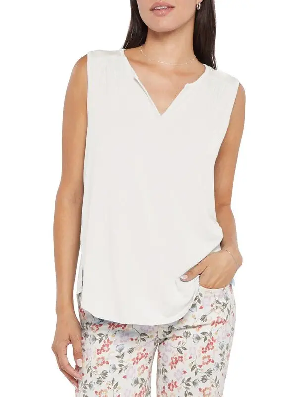 NYDJ Perfect Sleeveless Blouse - Optic White