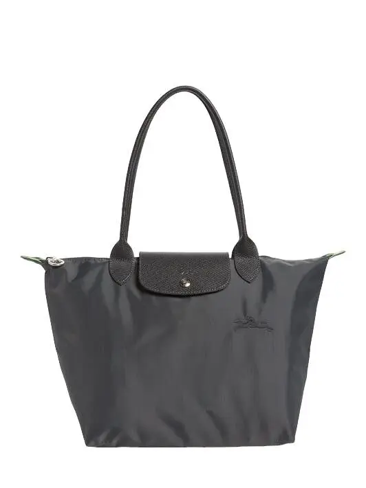 Longchamp Le Pliage Recycled Canvas Shoulder Tote Bag - Graphite