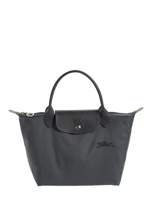 Longchamp Le Pliage Green Recycled Canvas Top Handle Bag - Graphite