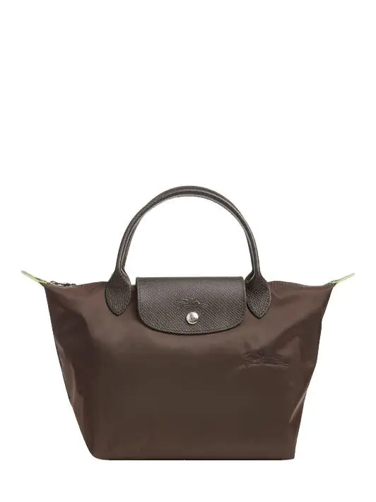 Longchamp Le Pliage Green Recycled Canvas Top Handle Bag - Mocha