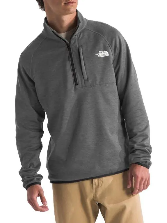 The North Face Canyonlands Quarter Zip Pullover - Tnf Medium Grey Heather-npf