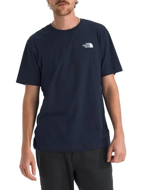 The North Face Box Logo Graphic Tee - Summit Navy