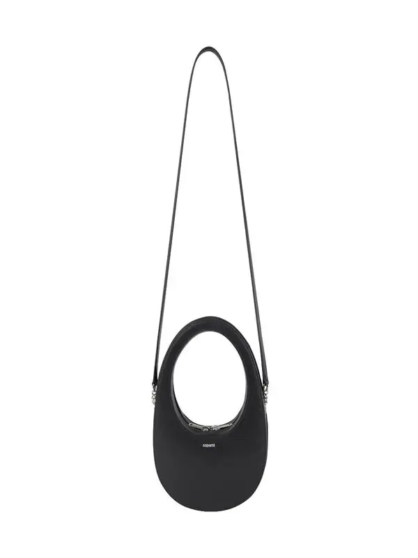 Coperni Mini Swipe Leather Crossbody Bag - Black