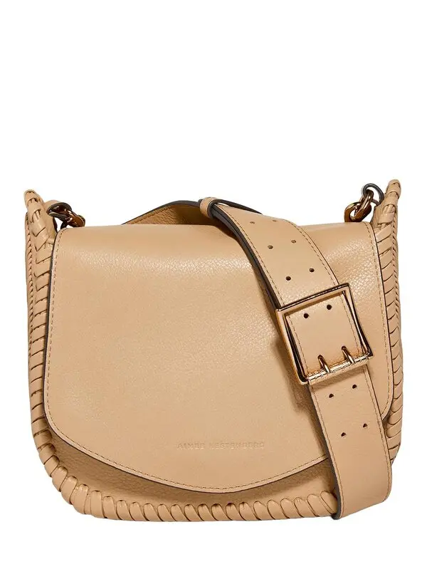 AIMEE All For Love Leather Crossbody Bag - Camel