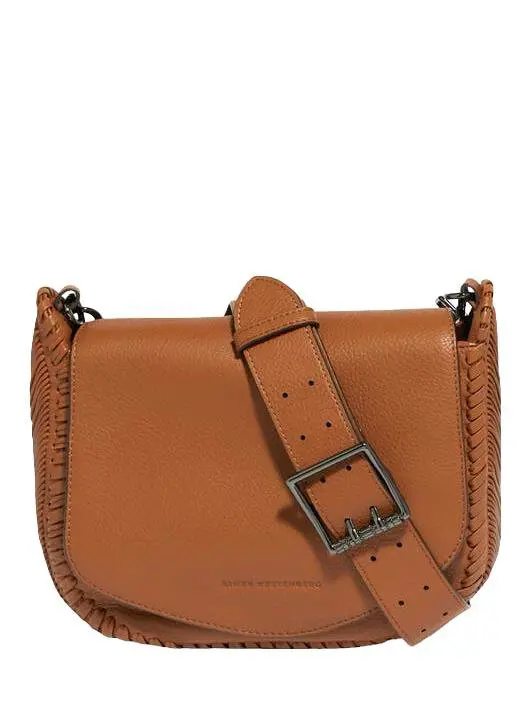 AIMEE All For Love Leather Crossbody Bag - Chestnut
