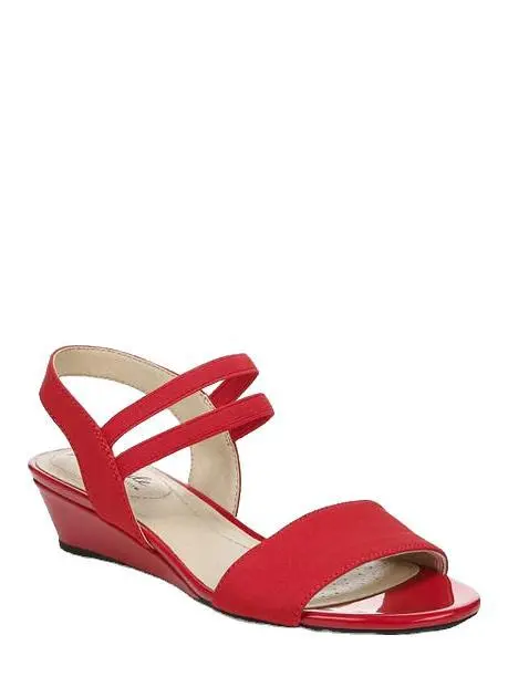 LIFESTRIDE Wedge Sandal - Red