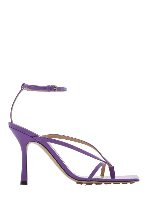 Bottega Veneta Stretch Leather Sandals - Purple
