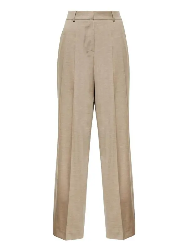THE FRANKIE SHOP Gelso High-rise Wide-leg Trousers - Beige