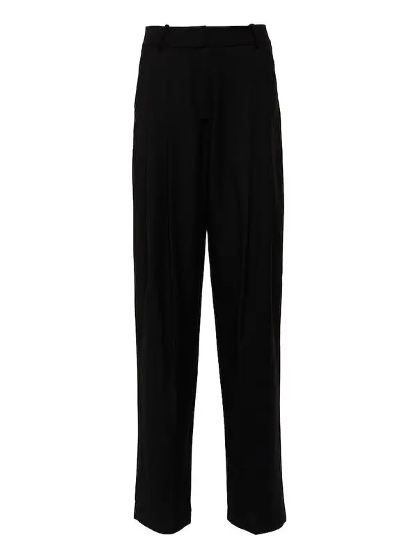 THE FRANKIE SHOP Gelso High-rise Wide-leg Trousers - Black
