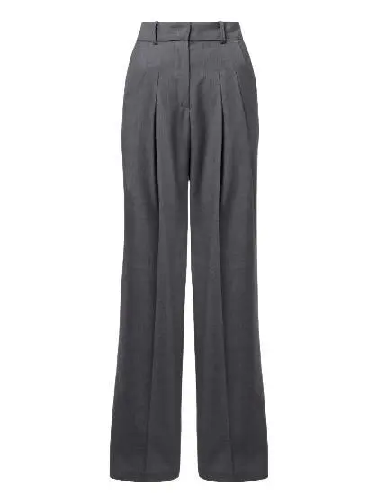 THE FRANKIE SHOP Gelso High-rise Wide-leg Trousers - Grey