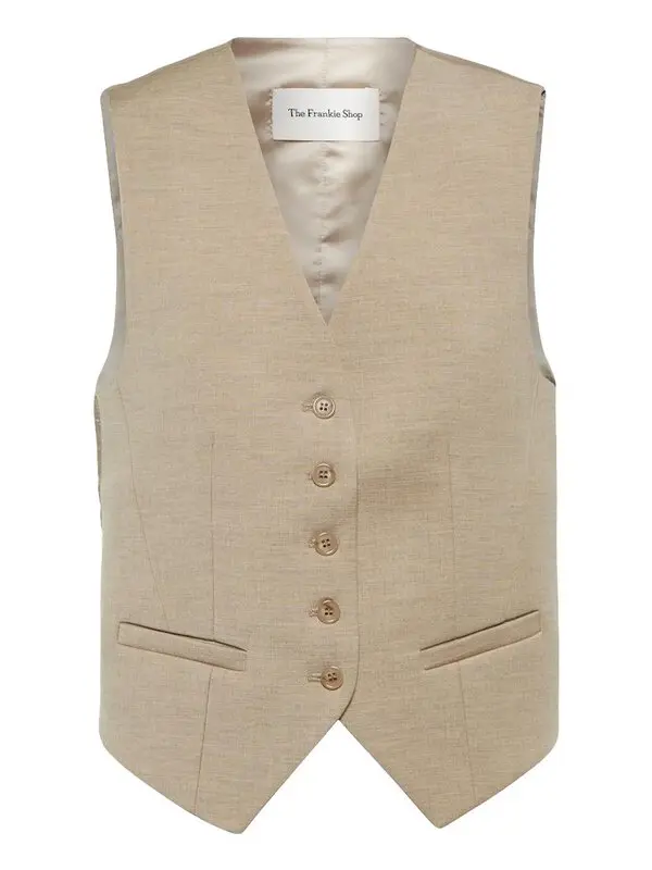 THE FRANKIE SHOP Gelso Vest - Beige
