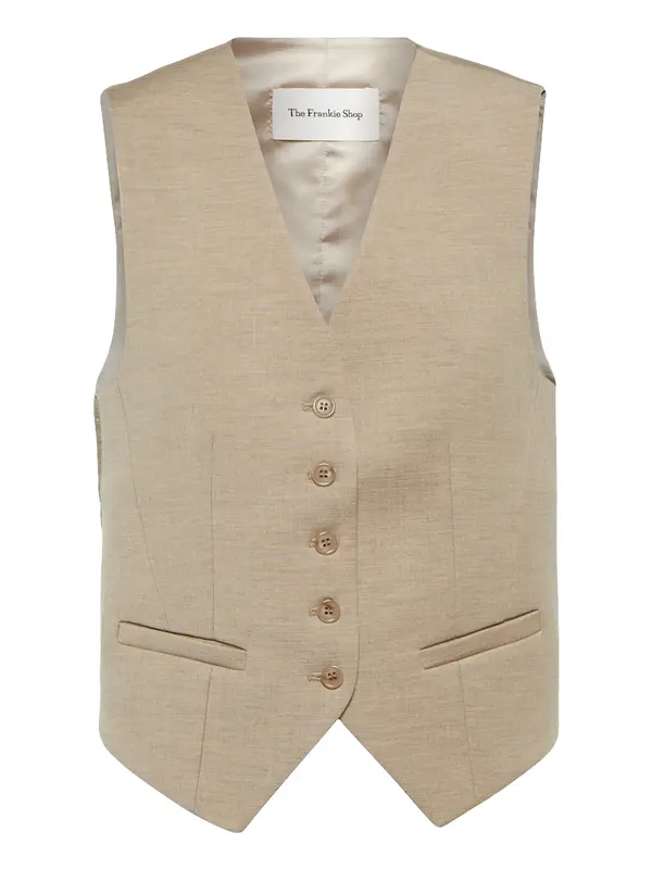THE FRANKIE SHOP Gelso Vest - Beige