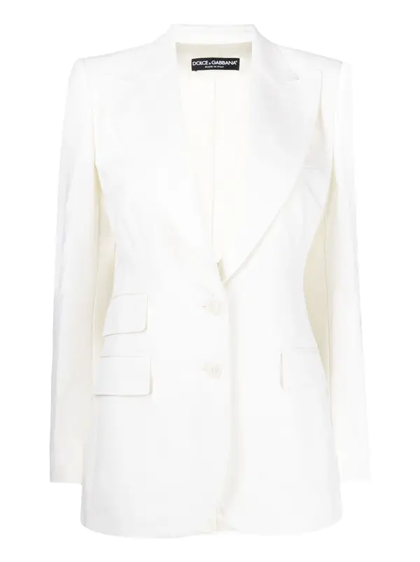 Dolce & Gabbana Single-breasted Blazer - White