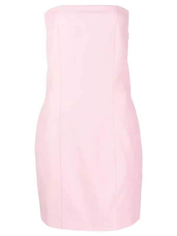 Rokh Open-back Mini Dress - Pink