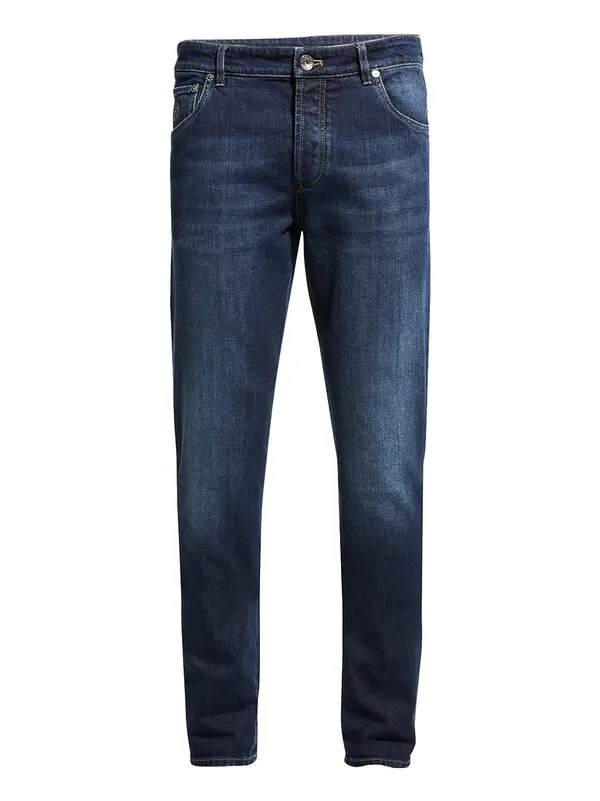 Brunello Cucinelli Five-pocket Denim Jeans - Dark Wash Denim