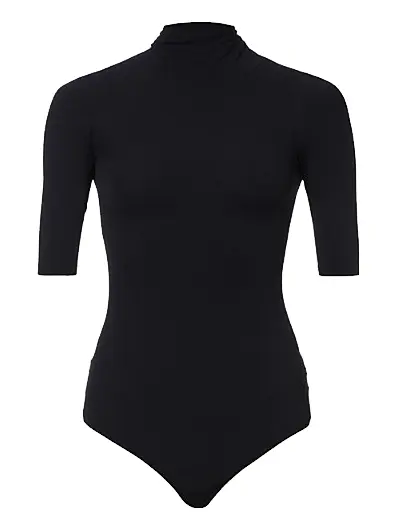 Commando Ballet Turtleneck Stretch-woven Body - Black
