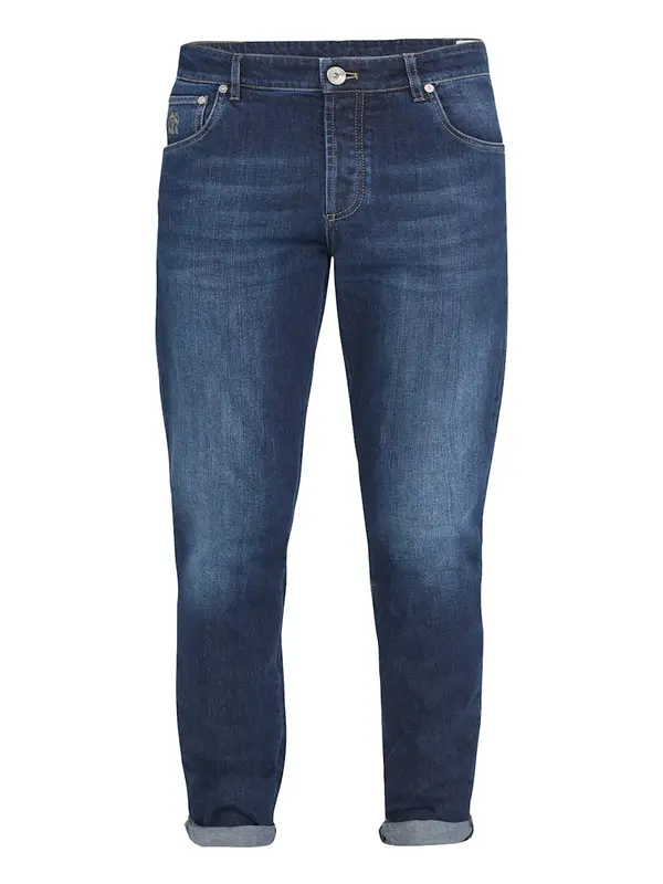 Brunello Cucinelli 5-pocket Denim Jeans - Dark Wash Denim