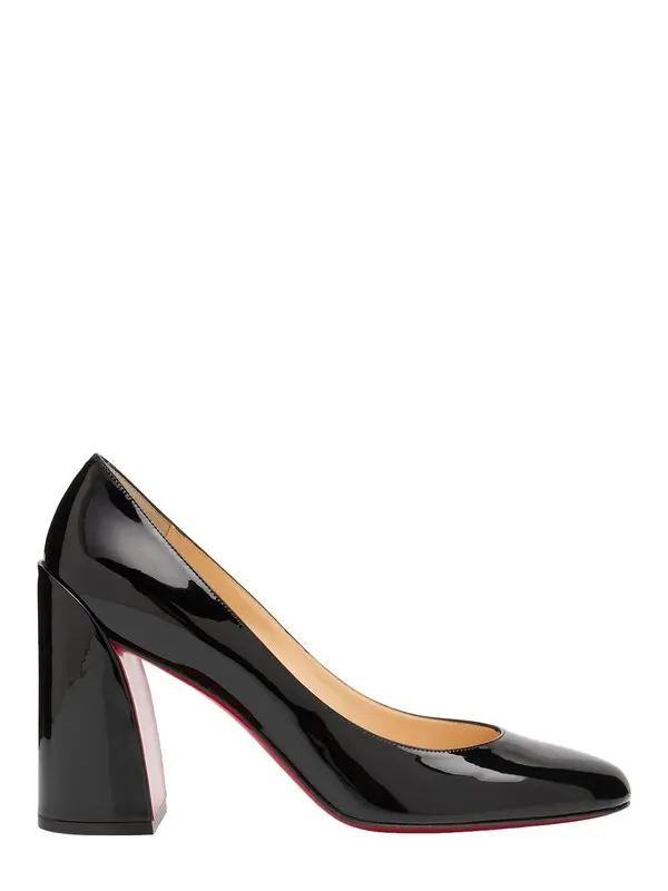CHRISTIAN LOUBOUTIN 85mm Miss Sab Patent Pumps - Black