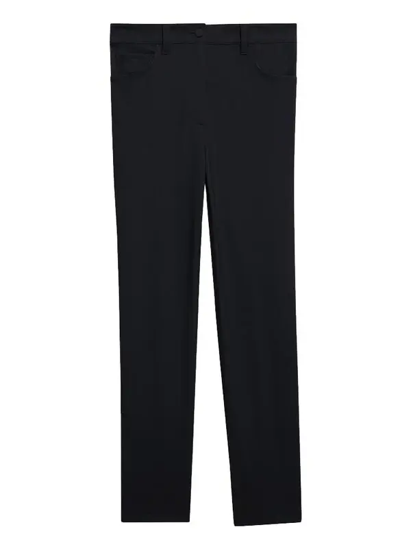 Theory Treeca Ponte Slim-fit Pants - Black