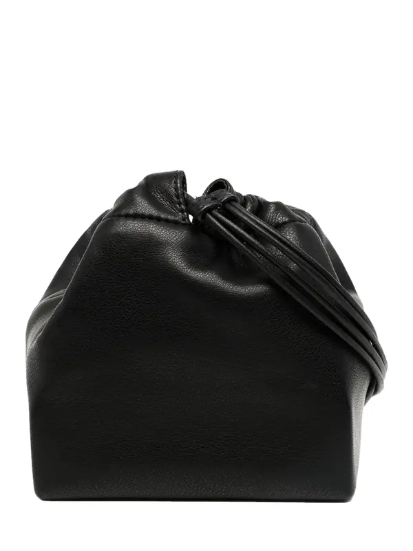 GIA STUDIOS Drawstring Faux-leather Crossbody Bag - Black