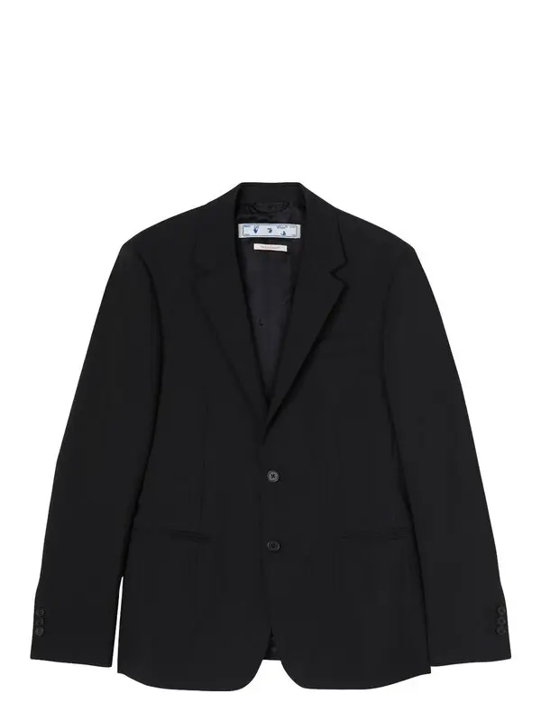 Off-White Corporate Single-breasted Blazer - Black