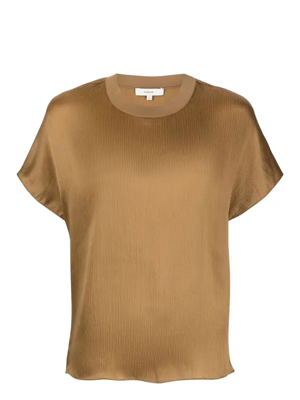 Vince Round Neck T-shirt - Brown