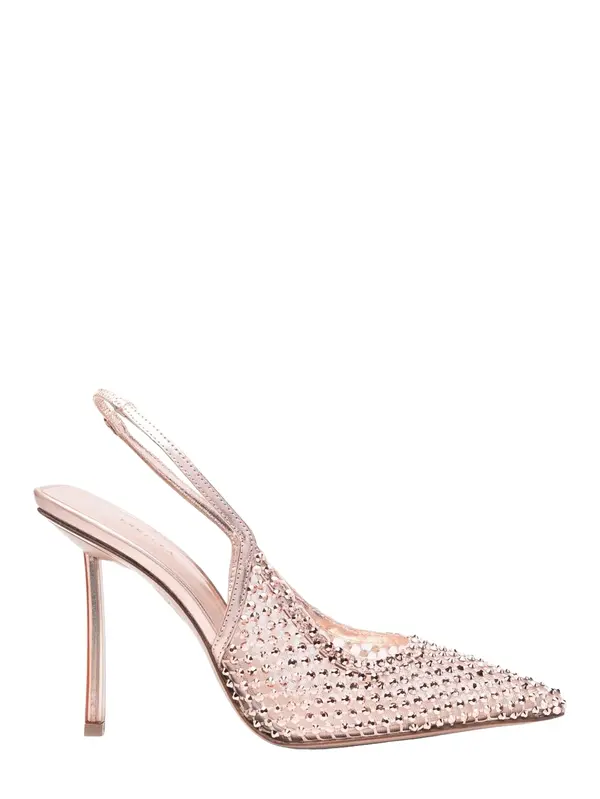 LE SILLA 100mm Gilda Crystal-embellished Slingback Pumps - Pink