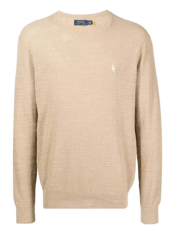 Ralph Lauren Textured Knit Jumper - Neutrals