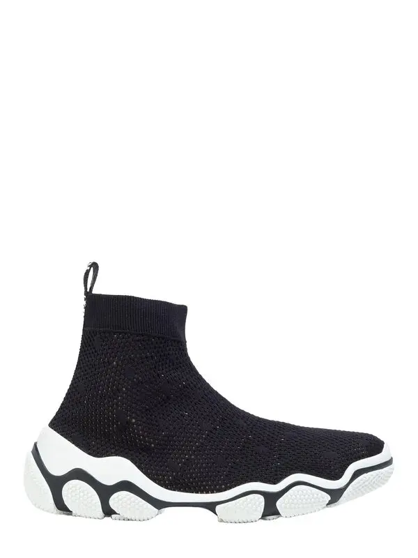 Red Valentino Mesh High-top Sneakers - Black