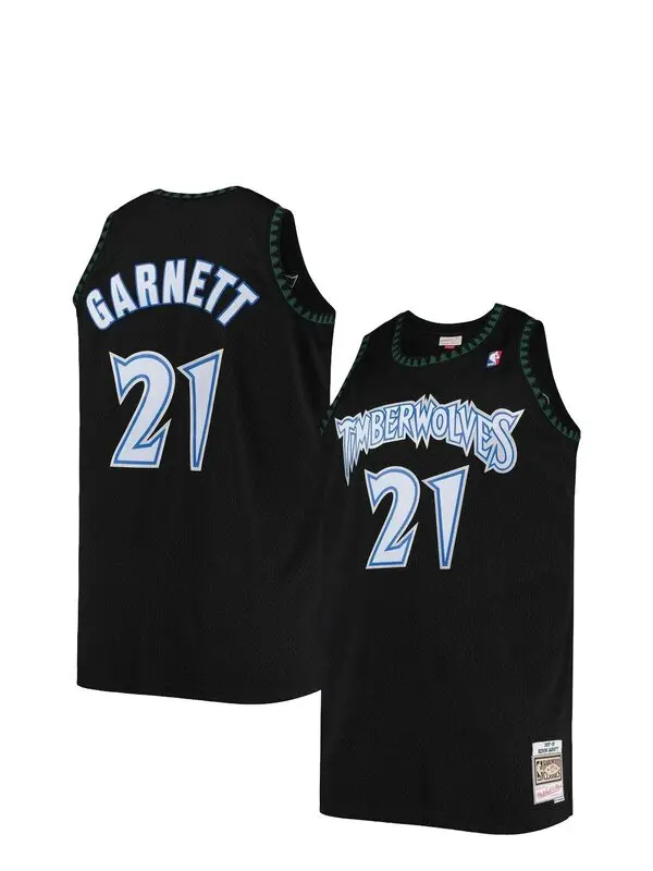 Mitchell & Ness Kevin Garnett Minnesota Timberwolves 1997/98 Big & Tall Hardwood Classics Swingman Jersey - Black