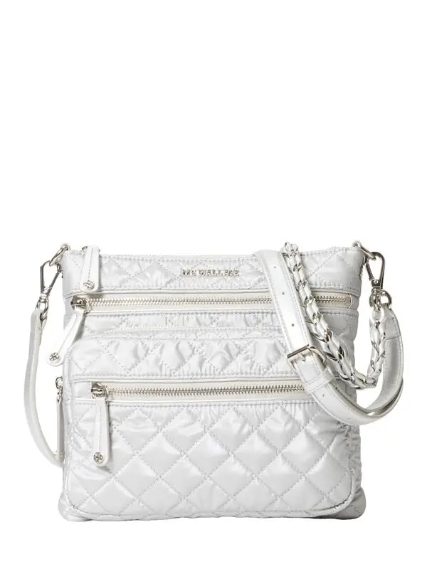 Mz Wallace Downtown Crosby Crossbody Bag - Oyster Metallic