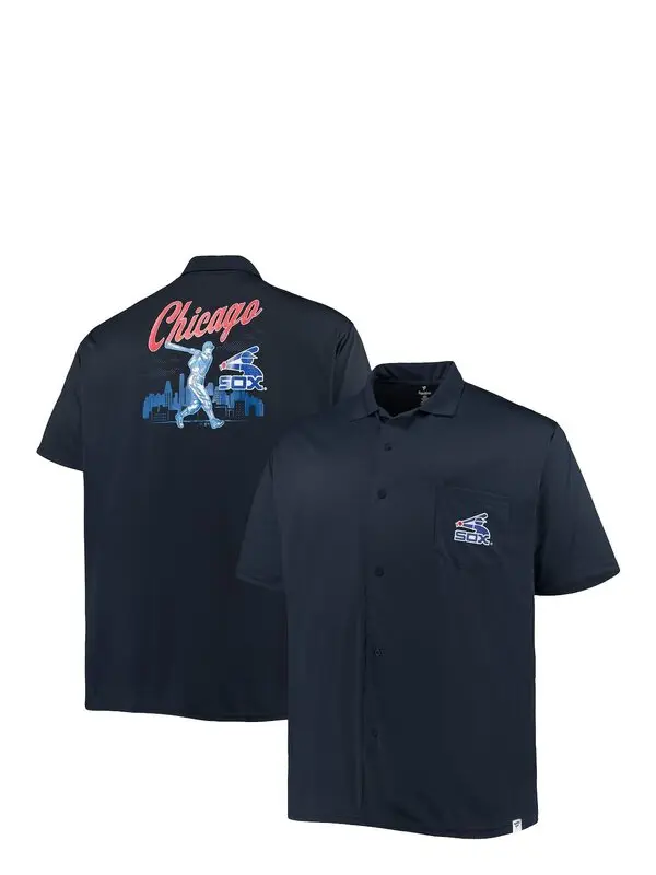 Profile Chicago White Sox Big & Tall Button-up Shirt - Navy