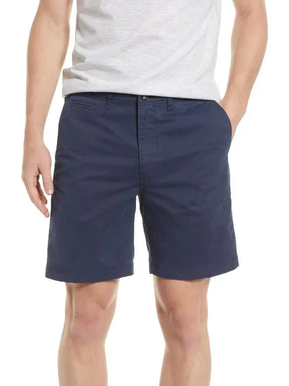 Billy Reid Cotton Blend Chino Shorts - Dress Blues