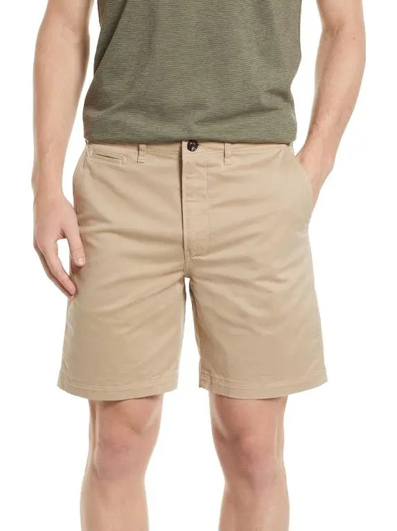 Billy Reid Cotton Blend Chino Shorts - Khaki