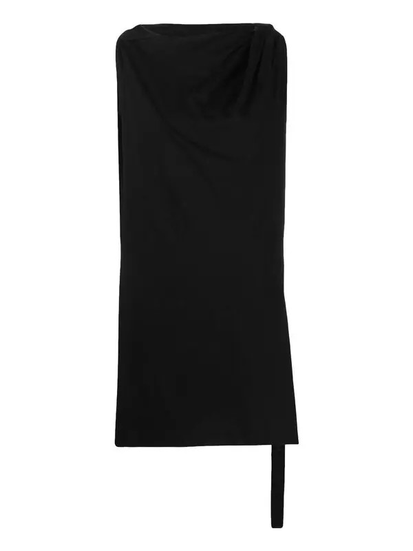 Rick Owens Draped Organic-cotton Tunic - Black
