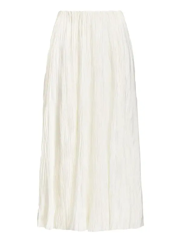 Ralph Lauren Pleated A-line Skirt - White