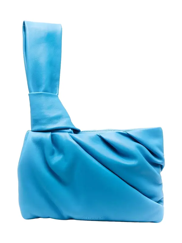 AMBUSH Nejiri Leather Wristlet - Blue